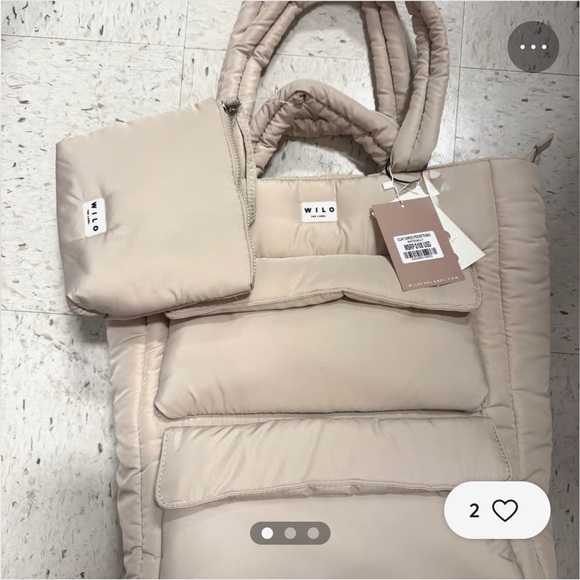 Wilo The Label | Bags | Wilo Beige Padded Tote Bag Set | Poshmark